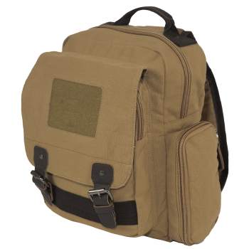 Canvas & Leather Vintage Sling Backpack - Army Navy Gear