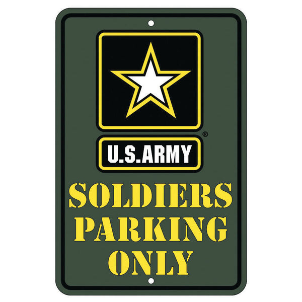 US Army Soldiers Parking Only Metal Parking Sign - Army Navy Gear